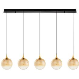 NOVA LUCE Pendelleuchte &raquo;ORENDA&laquo; LED-Modul 1 Stk. Warmwei&szlig; gold 5, &Oslash; 16cm H: 180cm, 1 Stk.