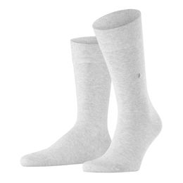 Burlington Herren Socken &raquo;Basic Gift Box&laquo; 2 Paar, Einheitsgr&ouml;&szlig;e 36-41, unifarben, -Clip, Geschenkbox grau 40-46