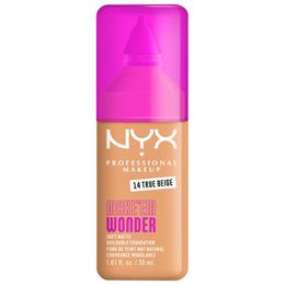 Nyx Cosmetics Nyx Professional Makeup Unisex NYX PROFESSIONAL MAKEUP Foundation &raquo;MAKE 'EM WONDER FOUNDATION&laquo; perfekter No-Makeup-Makeup-Look bis zum Full Glam beige