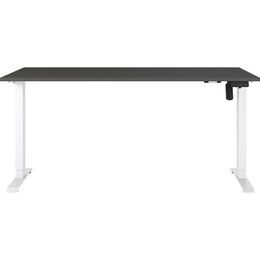 Germania Schreibtisch &raquo;Boras&laquo; Breite 120/140/160/180 cm, Metallgestell, elektrisch h&ouml;henverstellbar grau B/H/T: 160cm x 120cm x 80cm, Gestellfarbe 
