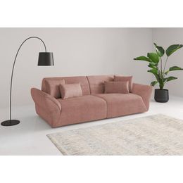 Sit & More sit&more Big-Sofa &raquo;Dali&laquo; rosa 100% Polyester B/H/T: 300cm x 91cm x 116cm, Chenille, ohne Kissen