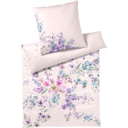 Elegante Bettw&auml;sche &raquo;Amazing&laquo; 2 Stk. angenehmes Hautgef&uuml;hl rosa Mako-Jersey, Obermaterial: 100% Baumwolle B/L: 155cm x 220cm, 1 Stk., 1 Stk., Mako-Jersey, B/L: