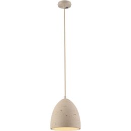 Sch&ouml;ner Wohnen Kollektion SCH&Ouml;NER WOHNEN-Kollektion LED Pendelleuchte &raquo;TRAVENTA&laquo; E27 1 Stk. SCH&Ouml;NER WOHNEN Kollektion, Travertinoptik, Downlight beige 1, &Oslash; 21cm H: 120cm, 1 Stk