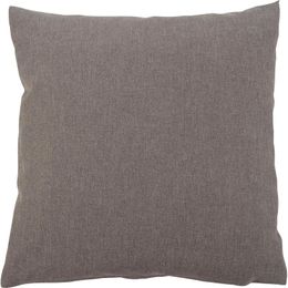 G&ouml;zze Dekokissen &raquo;Milano&laquo; mit Rei&szlig;verschluss, Kissenh&uuml;le ohne F&uuml;llung, 2 St&uuml;ck silber Polyester B/L: 50cm x 50cm, 2 Stk.
