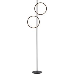 JUST LIGHT Stehlampe &raquo;MINI RITUS&laquo; LED-Board 1 Stk. Warmwei&szlig; LED, Schalter, Fu&szlig;schalter schwarz 2, &Oslash; 0cm H: 151cm, 1 Stk.