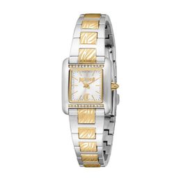JUST cavalli time Damen Quarzuhr &raquo;Sera&laquo; Armbanduhr, Damenuhr, Edelstahlarmband, analog, Kristallsteine silber Einheitsgr&ouml;&szlig;e