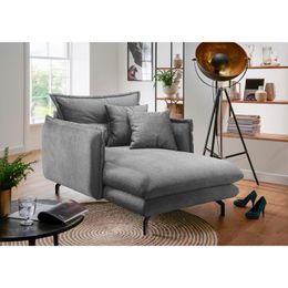 Home Affaire Relaxsessel &raquo;Lazio modern und bequem, schmale Armlehnen, tolle Detailverarbeitung&laquo; Velours, B/H/T: 111cm x 101cm x 167cm