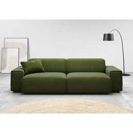 Home Affaire Big-Sofa &raquo;Glimminge auch in Breitcord, Feincord + Easy care-Bezug,&laquo; besondere Kedern&auml;hte Zierkissen gr&uuml;n 95% Polyester, 5% Nylon B/H/T: 