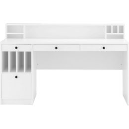 OTTO home Schreibtisch &raquo;Licia, Computertisch&laquo; im Landhausstil, in 2 Breiten wei&szlig; B/H/T: 158cm x 96,5cm x 40cm