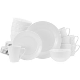 Creatable Kombiservice &raquo;BASE Wei&szlig;, Service 24-tlg.&laquo; Klassisch, Zeitlos, Der Allesk&ouml;nner wei&szlig; Porzellan 24