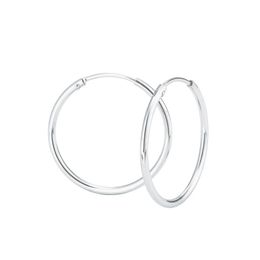 Amor Damen Paar Creolen &raquo;2026224&laquo; silber 42mm, Silber 925 (Sterlingsilber)