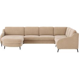 Sit & More sit&more Wohnlandschaft &raquo;Soul U-Form&laquo; wahlweise mit Schlaffunktion und Schubkasten braun 100% Polyester B/H/T: 372cm x 90cm x 227cm, Luxus-Microfaser 