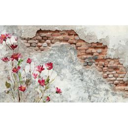 papermoon Fototapete &raquo;Brickwall&laquo; glatt bunt Vlies B/L: 3,5m x 2,6m, Bahnen: 7 Stk.