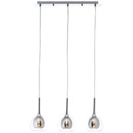 Brilliant Pendelleuchte &raquo;Hadan&laquo; E14 1 Stk. H&auml;ngelampe 3flg silber 3, H: 120cm, 1 Stk.
