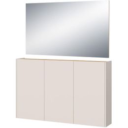 Germania Garderoben-Set &raquo;GW-Libbiano&laquo; 2 Stk. tlg. beige Holzwerkstoff B/H/T: 136cmcm x 200cmcm x 25cmcm, ohne Garderobenpaneel, H&ouml;he Schrank 87cm