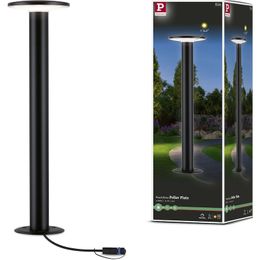 Paulmann LED Pollerleuchte &raquo;Plug & Shine&laquo; LED-Modul 1 Stk. Warmwei&szlig; LED-Modul, IP44 3000K 24V Anthrazit grau 1, &Oslash; 16cm H: 60cm, 1 Stk.