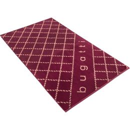 Bugatti Strandtuch &raquo;Angelo&laquo; Badetuch, kariert, mit Schriftzug rot Frotteevelours, Obermaterial: 100% Baumwolle B/L: 100cmx180cm, 1 Stk., 