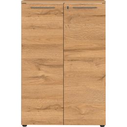 Germania Aktenschrank &raquo;GW-Agenda&laquo; opt. mit Schublade, Ma&szlig;e 80x120 cm, Made in Germany grau Holzwerkstoff Graphit/Grandson-Eiche-Nb., B/H/T: 80cm x 