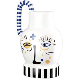 Gilde Tischvase &raquo;Henkelvase Fira wei&szlig; H. 36 cm&laquo; wei&szlig; Keramik B/H/T: 24cm x 36cm x 15cm