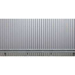 ARCHITECTS PAPER Fototapete &raquo;Iron Wall Silver&laquo; Vlies, Wand, Schr&auml;ge grau Vlies B/L: 5m x 2,5m