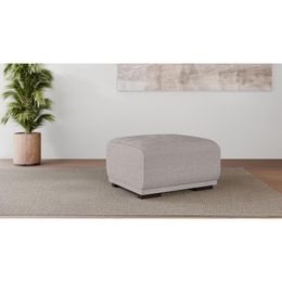 OTTO home Polsterhocker &raquo;BORNHOLM, kleiner Hocker passend zur Serie, Ma&szlig;e B/T/H: 61/72/46 cm&laquo; mit Wellenfederung, in hochwertiger Verarbeitung grau 