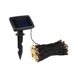 Paulmann LED Gartenstrahler &raquo;Solar Lichterkette Aurinka IP44 3000K 0lm/m Schwarz&laquo; 1 Stk. Warmwei&szlig; schwarz 200, H: 7cm, 1 Stk.