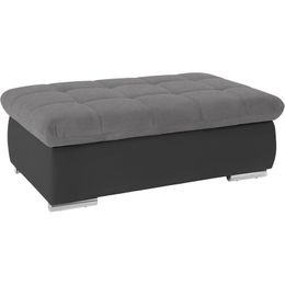DOMO collection Hocker &raquo;MONA 135x79 cm, praktisch und komfortabel&laquo; mit Stauraumfach schwarz Struktur fein 100% Polyester;Chenilleoptik 100% Polyester;