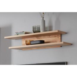 VOGL M&ouml;belfabrik Wandboard mit 2 Ablagen braun Massivholz, Melamin B/H/T: 111cm x 25cm x 24cm