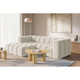 homsy by Ana Johnson Ecksofa &raquo;&raquo;L&laquo; BOUBELLE L-Form, Design-Sofa, Bubble-Optik, Breite 247 cm&laquo; hoher Sitzkomfort dank Wellenunterfederung, L Sitztiefe 