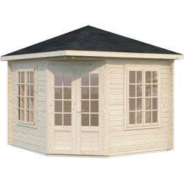 Palmako Gartenhaus &raquo;Pavillon Melanie&laquo; transparent transparent Massivholz Fu&szlig;boden im Gartenhaus, ohne Dacheindeckung