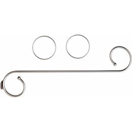 GOOD LIFE Himmelbettgarnitur &raquo;Antonia&laquo; mit 2 Deko-Ringen grau Metall B/H/L: 25cm x 80cm