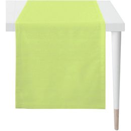 Apelt Tischdecke &raquo;3800&laquo; Outdoorstoff gr&uuml;n Baumwolle, Polyester B/L: 140cm x 48cm, 1 Stk., rechteckig