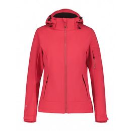 Icepeak Damen Softshelljacke &raquo;D SOFTSHELLJACKE BATHGATE&laquo; mit Kapuze mit Rei&szlig;verschlusstaschen und &Auml;rmeltasche, atmungsaktiv, Langarm pink 34