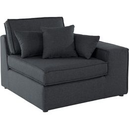 OTTO home Sofaelement &raquo;Florid&laquo; als Teil eines Modulsofas,, fester Sitzkomfort, auch in Cord grau Baumwollmix (60% Baumwolle/40% Leinen);Struktur fein 