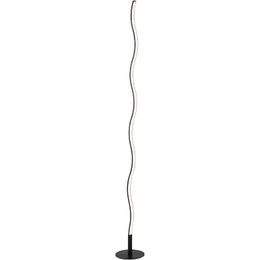 JUST LIGHT LED Stehlampe &raquo;WAVE&laquo; LED-Board 1 Stk. Warmwei&szlig; schwarz 1, &Oslash; 14cm H: 120cm, 1 Stk.