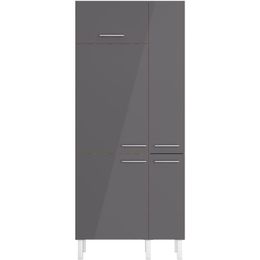 Optifit K&uuml;che &raquo;Lilly&laquo; Breite 90 cm, wahlweise mit E-Ger&auml;t schwarz B/H/T: 90cm x 211,8cm x 58,4cm,mit E-Ger&auml;t