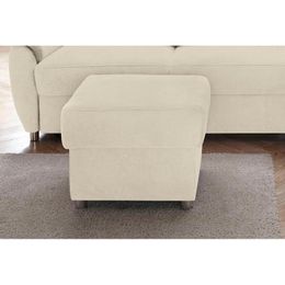 Sit & More sit&more Hocker &raquo;Sonoma&laquo; mit Stauraumfach beige Struktur (100% Polyester);Luxus-Microfaser ALTARA NUBUCK (100% Polyester) B/H/T: 58cm x 45cm x 48cm, 