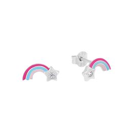 Prinzessin Lillifee Damen Paar Ohrstecker &raquo;Sternschnuppe-Motiv&laquo; mit Zirkonia (synth.) silber Silber 925 (Sterlingsilber)