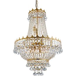 Searchlight Kronleuchter &raquo;H&auml;ngeleuchte Versailles, 9-flammig&laquo; E14 1 Stk. Glamour&ouml;s gold 9, &Oslash; 55cm H: 74cm, 1 Stk.