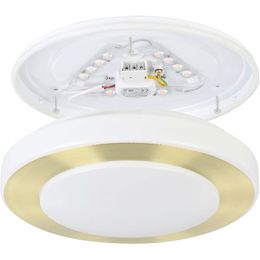 Eglo LED Deckenleuchte &raquo;LED CARPI&laquo; LED-Modul 1 Stk. Warmwei&szlig; Deckenleuchte aus Stahl - 3,6W - Warmwei&szlig; wei&szlig; 1, &Oslash; 30 H: 7,5cm, 1 Stk.