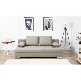 Collection AB Schlafsofa &raquo;Tania, B: 194 cm, Liegel. 140x194 cm&laquo; komfortabler Sitzkomfort: Federkern-Polsterung, inklusive R&uuml;ckenkissen 100%Polyester B