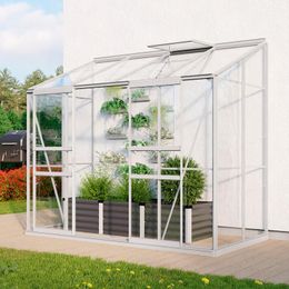 Vitavia Anlehngew&auml;chshaus &raquo;Styx 3300&laquo; silber B/H/T: 128cm x 254cm
