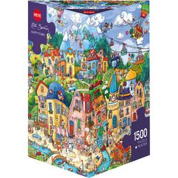 Heye Puzzle &raquo;Happytown, Berman&laquo; Made in Europe bunt Pappe Einheitsgr&ouml;&szlig;e