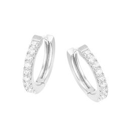 Firetti Damen Paar Creolen &raquo;Schmuck Geschenk Silber 925 Ohrschmuck glitzernd&laquo; mit Zirkonia (synth.) silber 16,5mm, Silber 925 (Sterlingsilber)