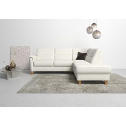 Home Affaire Ecksofa &raquo;Palmera L-Form, B: 236 cm&laquo; optional Schlaffunktion & Bettkasten, Federkern wei&szlig; Luxus-Microfaser (100% Polyester);Struktur (100%