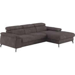 COTTA Ecksofa &raquo;Kitty L-Form, B: 242 cm&laquo; mit Kopfteilverstellung, optional Schlaffunktion & Bettkasten 94% POLYESTER (PES) 6%POLYAMID (PA) B/H/T: 244cm