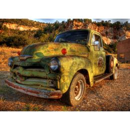 papermoon Fototapete &raquo;Vintage Pick Up Truck&laquo; bunt Vlies B/L: 2m x 1,5m, Rollen: 1