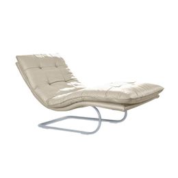 W.Schillig Relaxliege &raquo;daily dreams&laquo; in Waffelkissen-Optik, wahlweise mit Motor, silber matt, in 2 Breiten grau Longlife Xtra-Leder Z59: Glattleder 