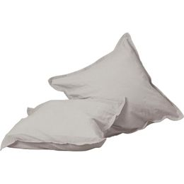 Primera Kissenbez&uuml;ge &raquo;Kissenbez&uuml;ge &raquo;Stone Washed&laquo;, (2 St&uuml;ck)&laquo; mit Stone-Washed Optik beige Renforc&eacute;, Obermaterial: 100% Baumwolle B/L: 40cm x 40cm, 2 Stk., 