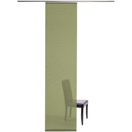 HOMING Schiebegardine &raquo;Manhattan&laquo; Paneelwagen 1 Stk. tlg. modern, Wohnzimmer, Schlafzimmer gr&uuml;n Polyester 245cm, Paneelwagen, 60cm